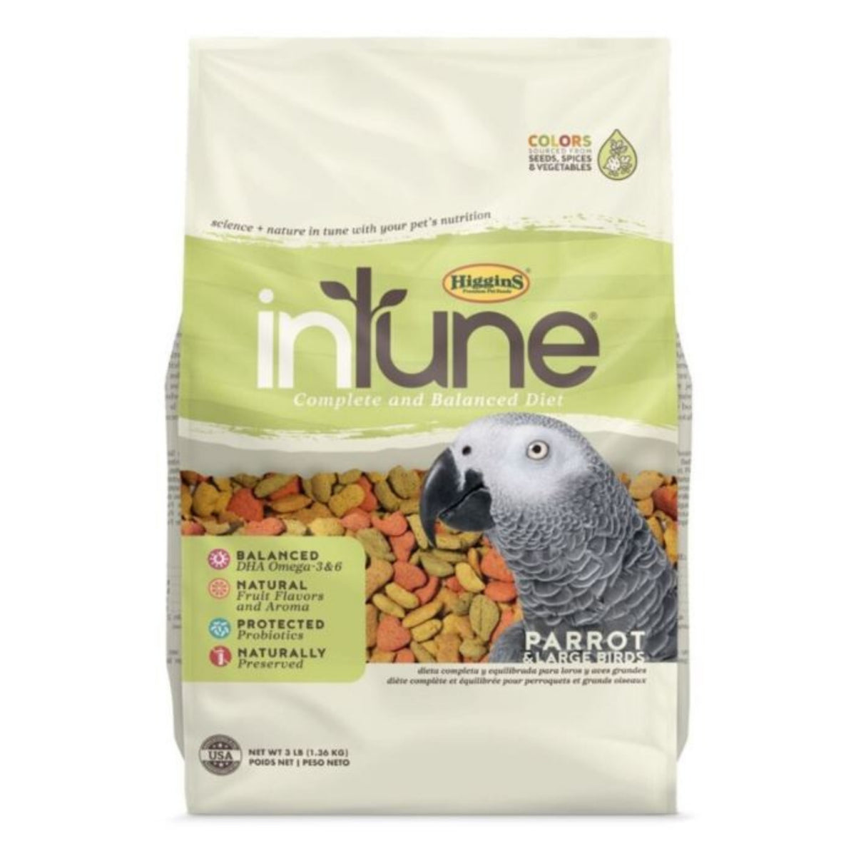 Intune Complete Diet Parrot 3 Lb – Pet Supplies