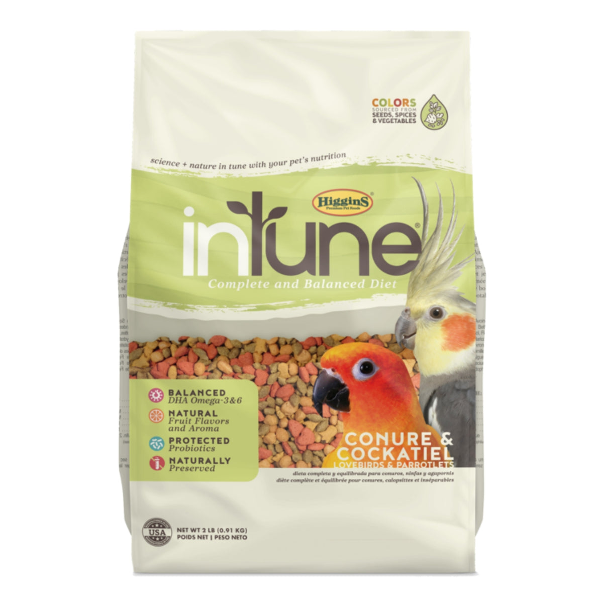 Intune Complete Diet Conure 2 Lb – Pet Supplies