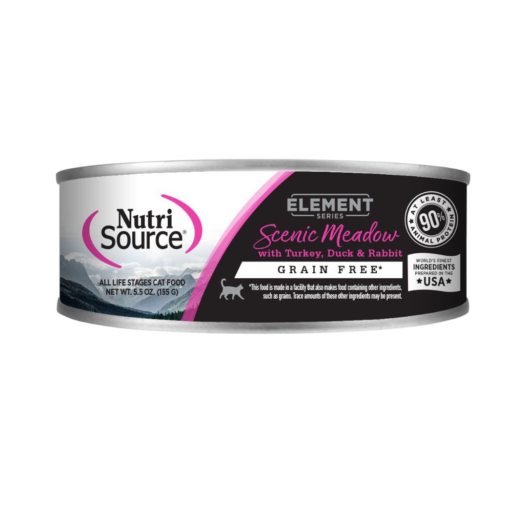 NutriSource Element Series Grain Free Canned Cat Food Scenic Meadow 5 ...