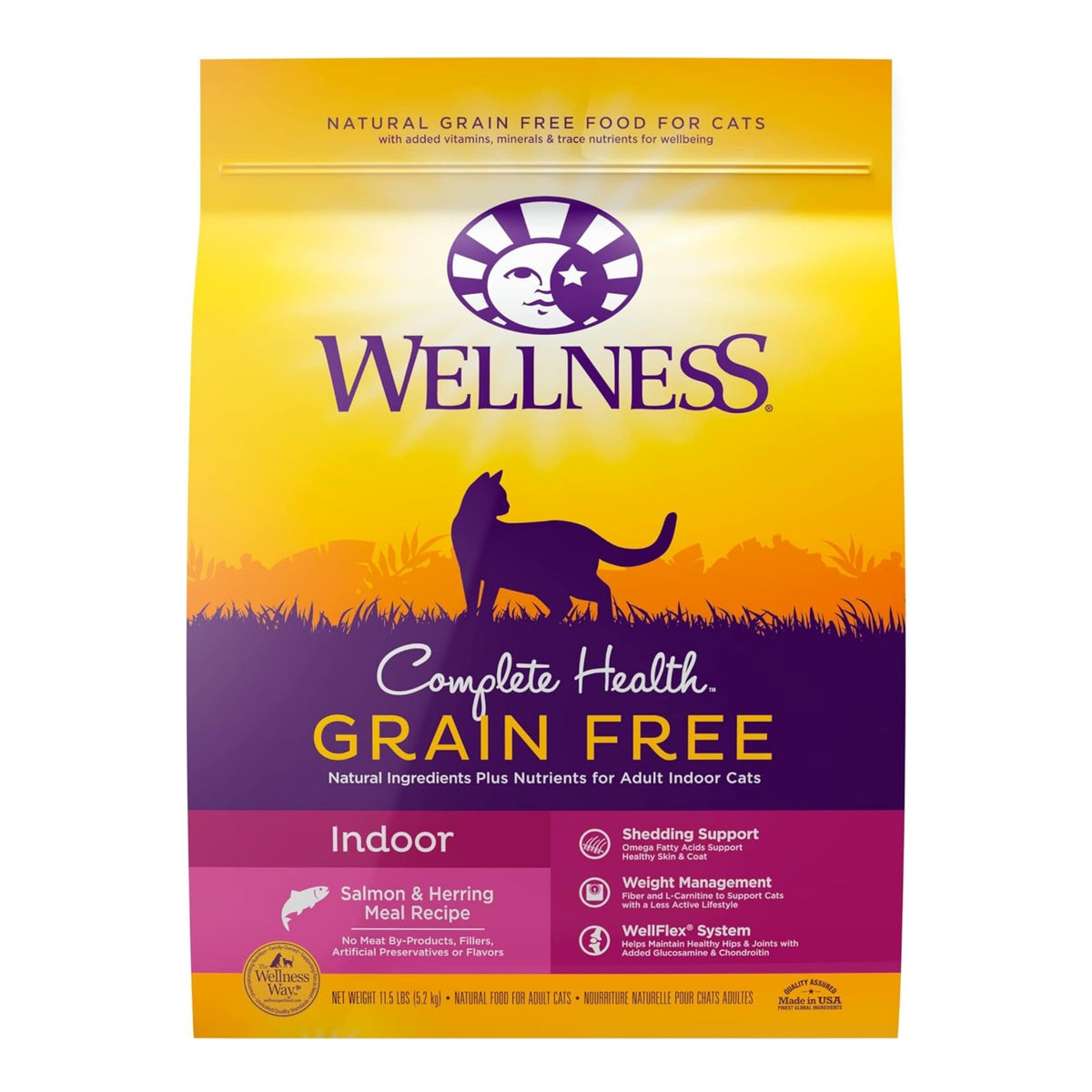 Wellness Cat Complete Health Grain-free Indoor Salmon Herring 11.5Lb A ...