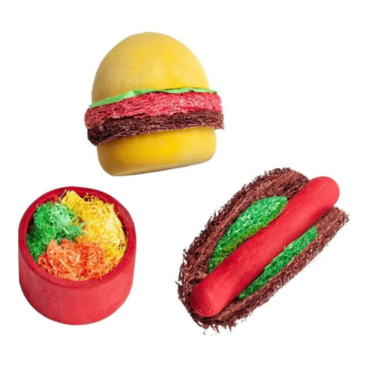 A &E Cages Nibbles Summer Cookout Wood Loofah Small Animal Chews 1ea-O ...