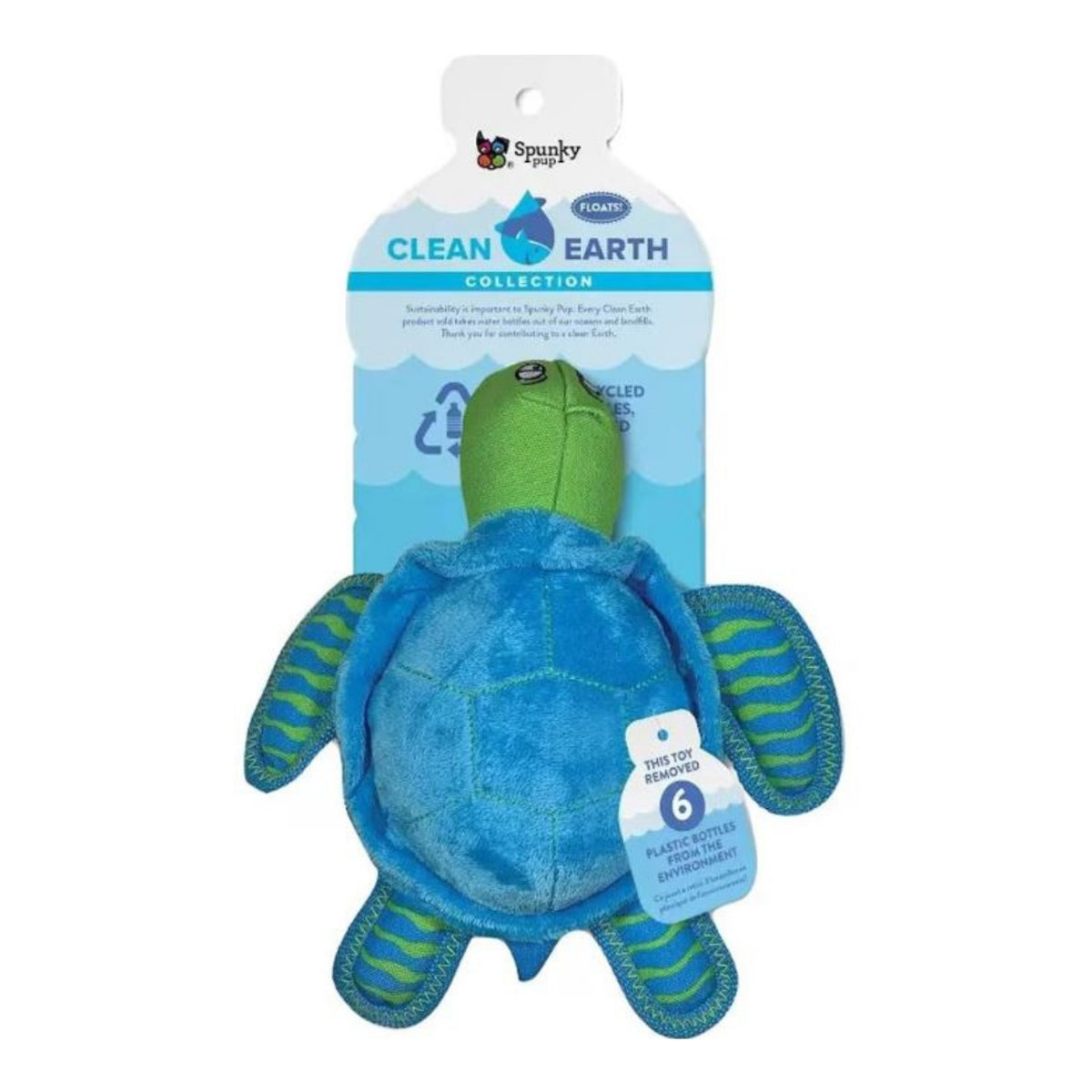 Earth Recycled Plush Toy Turtle Small – Pet Supplies