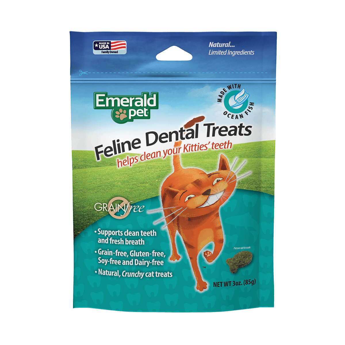 Emerald Pet Feline Dental Cat Treats Ocean Fish 1ea/3 oz – PDS