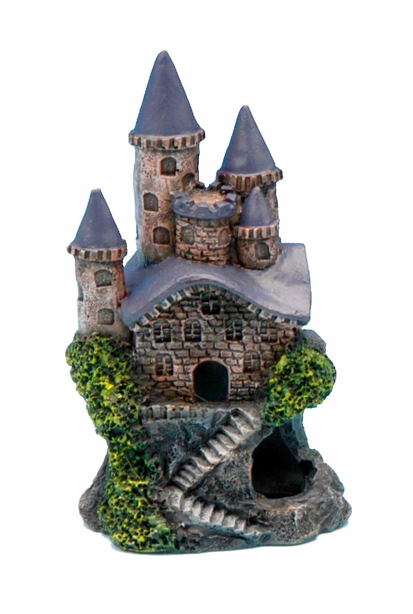 Penn-Plax Magic Castle Aquarium Ornament Brown/Grey 1ea/4 in, Mini – PDS