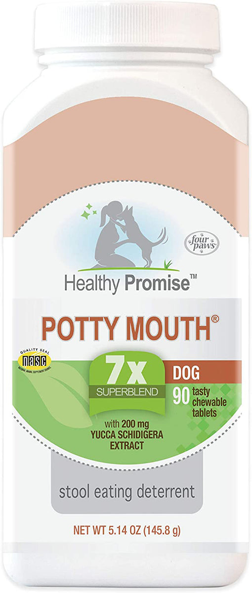 Four Paws Healthy Promise Potty Mouth Tablets Coprophagia Stool Eating ...