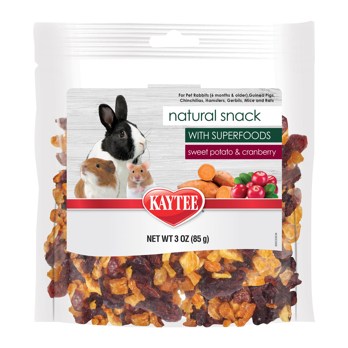 Kaytee Natural Snack with Superfoods Sweet Potato Cranberry 1ea/3 oz – PDS