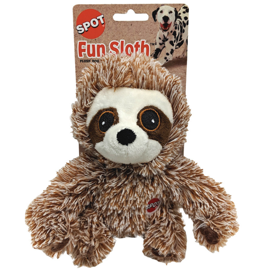 Spot Fun Sloth Plush Dog Toy Assorted 7 in – Pet Supplies