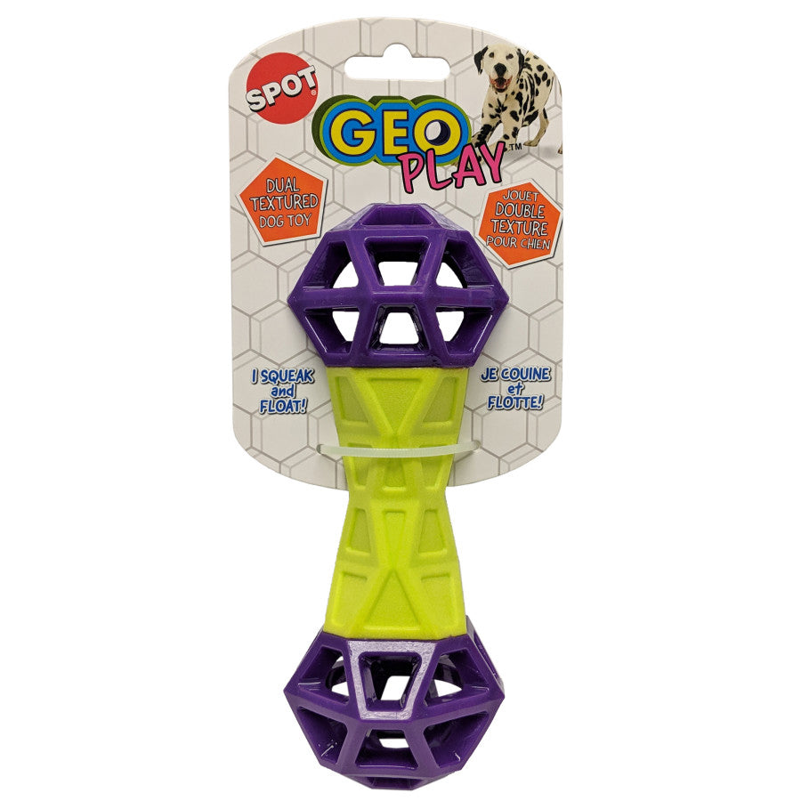 Spot Geo Play Dual Texture Dumbbell Dog Toy Assorted 1ea/7 in – Pet ...