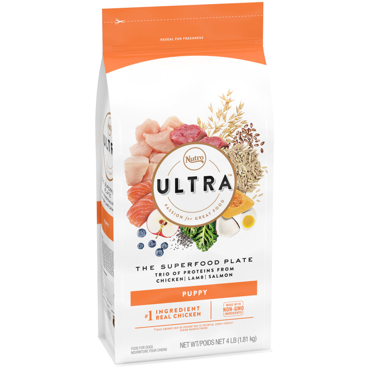 Nutro Products Ultra High Protein Puppy Dry Dog Food Chicken, Lamb & S ...