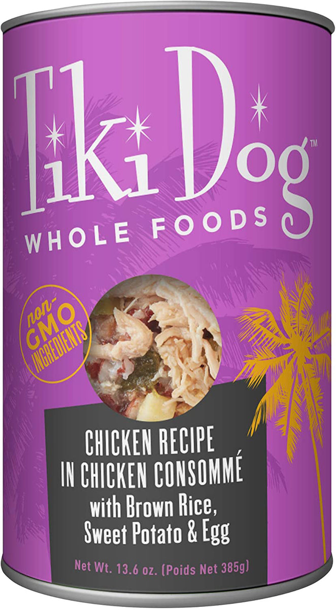 Tiki Pets Dog Whole Foods Chicken Recipe In Chicken Consomme 13.6oz (C ...