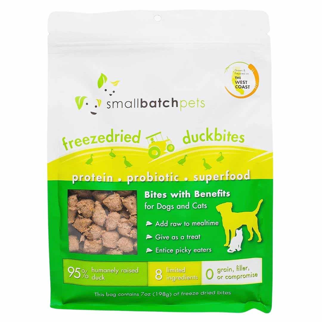Small Batch Freeze Dried Duck Bites - 7oz. – Pet Supplies