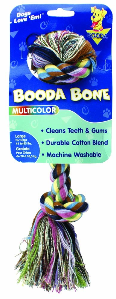 Booda 2-Knot Rope Bone Dog Toy Multi-Color 1ea/LG – Pet Supplies