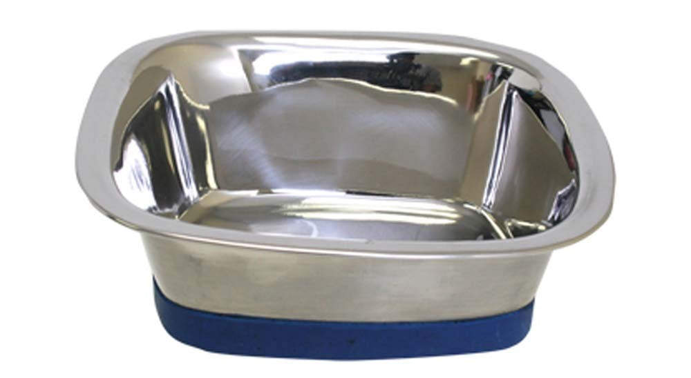 OurPets Premium Stainless Steel Square Dog Bowl Silver 1ea/LG – Pet ...
