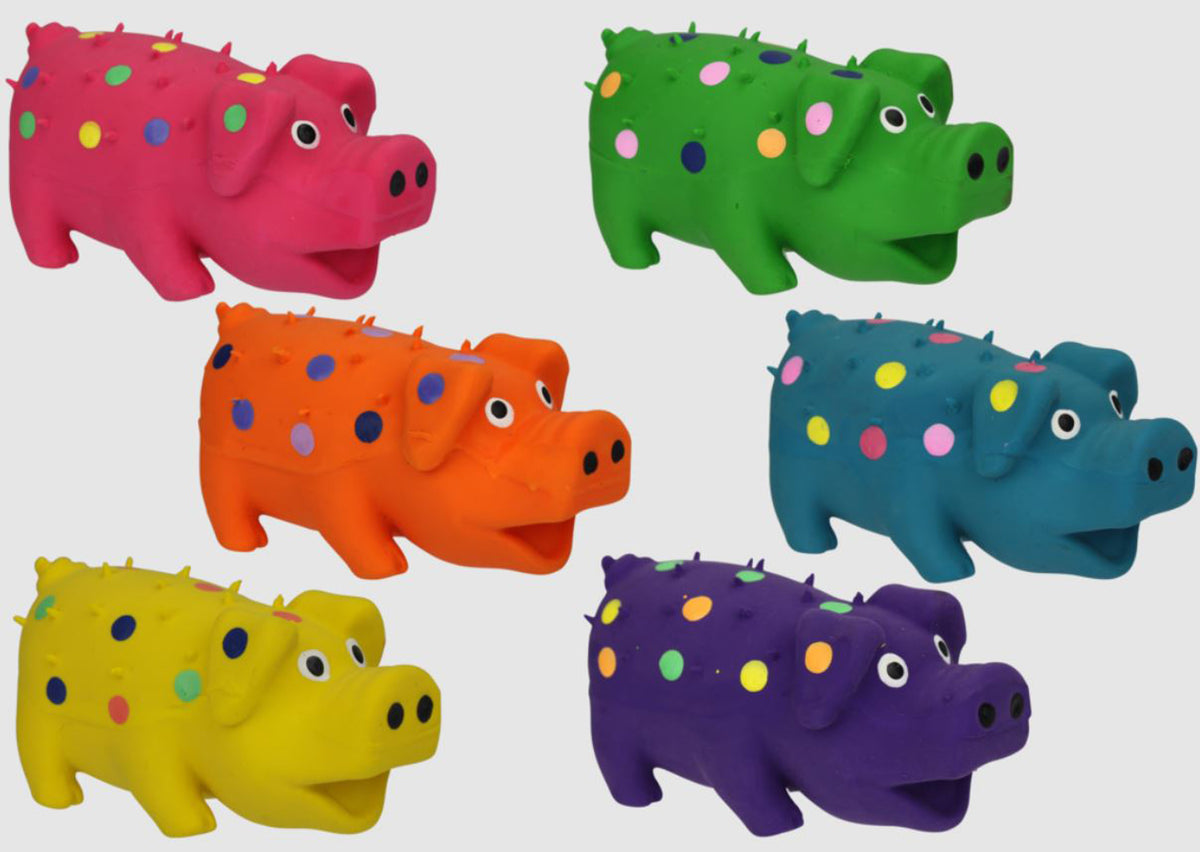 Multipet Pigs That Oink Dog Toy Assorted 1ea/Mini, 4 in – Pet Supplies