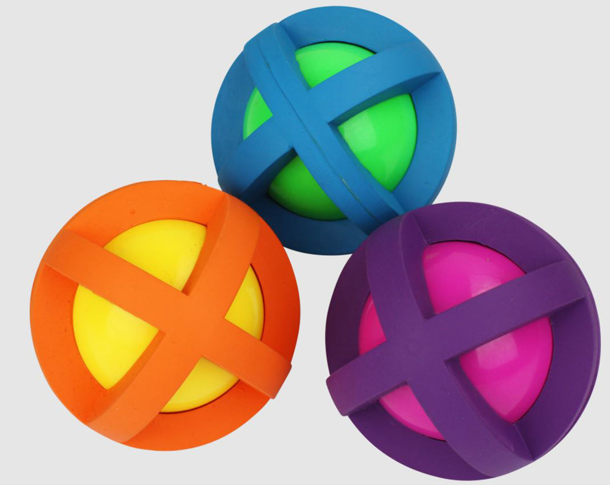 Multipet Boingo Ball Dog Toy Assorted 1ea/3.5 in – Pet Supplies