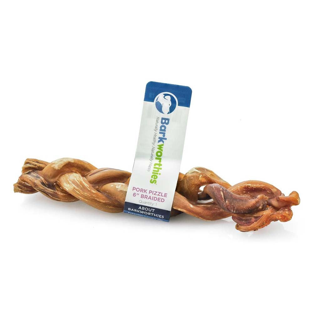Barkworthies Braided Pork Pizzle 30ea/6 in, 30 ct – Pet Supplies
