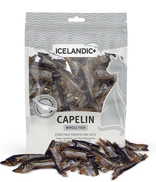 Icelandic Capelin Whole Fish and Pieces Cat Treat 1.5oz. Bag – Pet Supplies