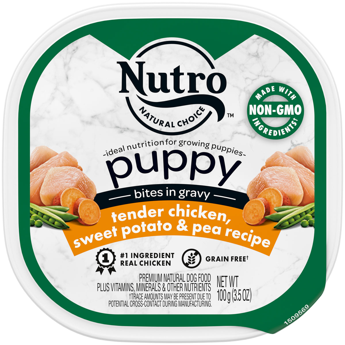 Nutro Products Grain Free Bites in Gravy Puppy Wet Dog Food Tender Chi ...